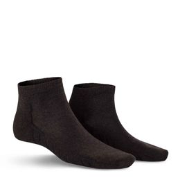 Sneakersocken Kunert "Sneaker Fresh Up", Herren, Gr. 43-46, braun (braun, meliert 8210), Obermaterial: 62% Baumwolle CO. 36% Polyamid PA. 2% Elasthan EL., Socken Sneakersocken