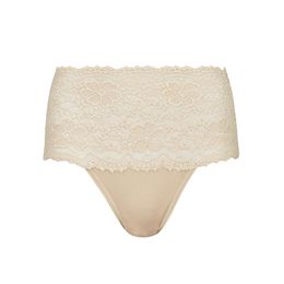 Taillenslip Nina von C. "Damen Taillenslip Millefleurs", Damen, Gr. 46, beige (latte macchiato), Obermaterial: 52% Viskose CV. 40% Modal CMD. 8% Elasthan EL., Unterhosen Taillenslip