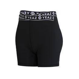 Shorts YEAZ "Shorts REVOLUTE", Damen, Gr. XS, US, schwarz, Obermaterial: 78% Polyester PES. 22% Elasthan EL., Hosen Shorts