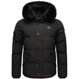 Wintermantel STONE HARBOUR "Winterjacke Halvaar", Herren, Gr. XXL, schwarz (schwarz mit schwarzem fell), Obermaterial: 100% Polyester PES. Obermaterial: Futter: 100% Polyester PES. 100% Polyester PES., M&auml;ntel Wintermantel