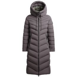 Steppmantel Khujo "Steppjacke Stoane2", Damen, Gr. L, grau (graphite grau), Obermaterial: 100% Polyester PES. Obermaterial: Futter: 100% Nylon NY. 100% Polyester PES., M&auml;ntel Steppmantel