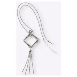 Kette mit Anh&auml;nger Heine, Damen, Gr. N-Groesse, Metall, silber (silberfarben), Halsketten