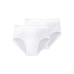 Slip Schiesser "Slip 2er Pack", Herren, Gr. 3XL, wei&szlig;, Obermaterial: 100% Baumwolle CO., Unterhosen Slip