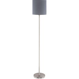 Eglo Stehlampe "PASTERI", grau (grau, nickelfarben), 1, &Oslash; 28cm H: 157,5cm, Leuchten, Stehlampe