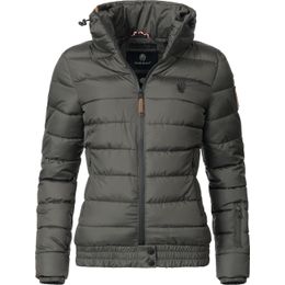Steppjacke Marikoo "Steppjacke Poison", Damen, Gr. S, grau (anthrazit), Obermaterial: 100% Polyester PES. Obermaterial: Futter: 100% Polyester PES. 100% Polyester PES., Jacken Steppjacke