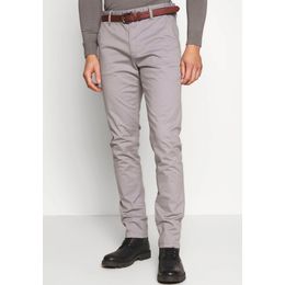 Stoffhose INDICODE "Gower", Herren, Gr. 29, L&auml;nge 34, grau (lt grau), Web, Obermaterial: 98% Baumwolle, 2% Elasthan, unifarben, schmal normal, Hosen Stoffhose, Baumwollmischung, regular fit