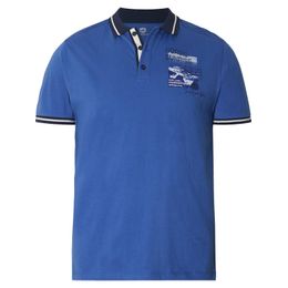 Poloshirt Jan Vanderstorm "Poloshirt OLFTIN", Herren, Gr. XL, blau, Obermaterial: 100% Baumwolle CO., Shirts Poloshirt