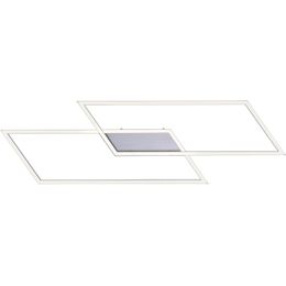 Paul Neuhaus LED Deckenleuchte "Inigo", silber (silberfarben), 2, H: 6,8cm, 1 Stk., Leuchten, Stufenlos dimmbar &uuml;ber vorhandenen Wandschalter, LED Deckenleuchte