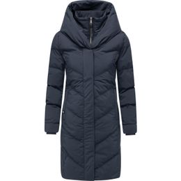 Steppmantel Ragwear "Steppmantel Natalka Soft YOUMODO", Damen, Gr. XXL, blau (navy), Obermaterial: 100% Polyester PES. Obermaterial: Futter: 100% Polyester PES. 100% Polyester PES., M&auml;ntel Steppmantel