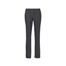Regular-fit-Jeans GOLDNER "Kurzgr&ouml;&szlig;e Edel geschm&uuml;ckte Jeansschlupfhose LOUISA", Damen, Gr. 25, K-Gr, schwarz, Obermaterial: 75% Baumwolle CO. 23% Polyester PES. 2% Elasthan EL., Jeans Regular-fit-Jeans