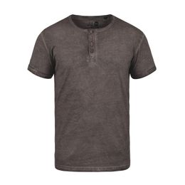 !Solid Rundhalsshirt SOLID "Rundhalsshirt SDTihn", Herren, Gr. S, braun (coffee bea), Obermaterial: 100% Baumwolle CO., Shirts Rundhalsshirt
