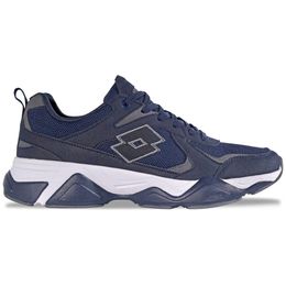 Sneaker Lotto, Damen, Gr. 40, navy, dunkelgrau, Kunstfaser, Synthetik, mehrfarbig, Schuhe Sneaker, - in angesagtem Millenium Look