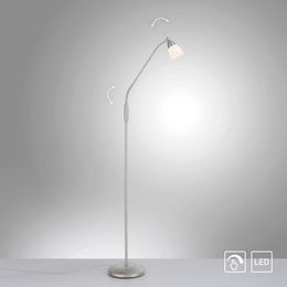Paul Neuhaus Stehlampe "PINO", grau (stahl), 1, &Oslash; 23cm H: 111cm, 1 Stk., Leuchten, Stehlampe