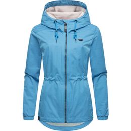 Outdoorjacke Ragwear "&Uuml;bergangsjacke Dankka Tech", Damen, Gr. M, blau (sky blau), Obermaterial: 100% Polyester PES. Obermaterial: Futter: 100% Polyester PES., Jacken Outdoorjacke