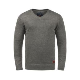 Strickfleece-Pullover Blend "Strickpullover BHLasse", Herren, Gr. XXL, grau (zink mix), Obermaterial: 50% Baumwolle CO. 50% Polyacryl PAN., Pullover Strickfleece-Pullover
