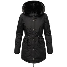 Wintermantel Navahoo "Wintermantel Sweety Deluxe", Damen, Gr. L, schwarz, Obermaterial: 60% Baumwolle CO. 40% Nylon NY. Obermaterial: Futter: 100% Polyester PES. 100% Polyester PES., M&auml;ntel Wintermantel