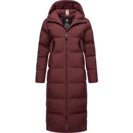 Wintermantel Ragwear "Wintermantel Patrise", Damen, Gr. 3XL, rot (wine rot), Obermaterial: 100% Polyester PES. Obermaterial: Futter: 100% Polyester PES. 100% Polyester PES., M&auml;ntel Wintermantel
