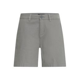 Chinoshorts oxmo "Chinoshorts OXKvita", Damen, Gr. 40, N-Gr, grau (pewter), Obermaterial: 99% Baumwolle CO. 1% Elasthan EL., Hosen Chinoshorts