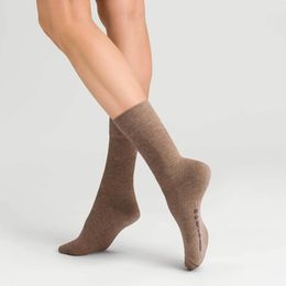 Socken Hudson "Socke Air Plush", Damen, Gr. 35-38, beige (beigemeliert 0723), Obermaterial: 80% Baumwolle CO. 18% Polyamid PA. 2% Elasthan EL., Socken Socken