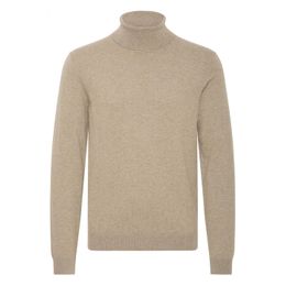 Rollkragenpullover Casual Friday "Rollkragenpullover CFEDIN", Herren, Gr. L, braun (roasted cashew), Obermaterial: 95% Baumwolle CO. 5% Kaschmir WS., Pullover Rollkragenpullover