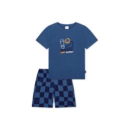 Schlafanzug Schiesser "Pyjama", Jungen, Gr. 116, bunt (blau), Obermaterial: 100% Baumwolle CO., Homewear-Sets Schlafanzug