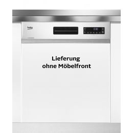Beko teilintegrierbarer Geschirrsp&uuml;ler "DSN16440X", Energieeffizienz: C, silber (silberfarben), B:59,8cm H:81,8cm T:57cm, Geschirrsp&uuml;ler, ProSmart Inverter Motor, teilintegrierbarer Geschirrsp&uuml;ler, Topseller