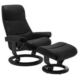 Relaxsessel stressless "View", schwarz (schwarz batick), B:91cm H:109cm T:83cm, Leder BATICK: BATICK ist ein leicht korrigiertes, durchgef&auml;rbtes und genarbtes M&ouml;belleder, bei dem die meisten Unebenheiten und Spuren in der Regel entfernt wurden.;Leder PALOMA: PALOMA ist ein durchgef&auml;rbtes Semianilin-M&ouml;belleder mit nat&uuml;rlicher Narbung.;ROHLEDER Stoff Q2 FARON: Ein fester zuverl&auml;ssiger Boucl&eacute; mit ein