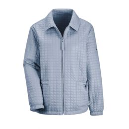 Kurzjacke GOLDNER "Kurzgr&ouml;&szlig;e Leichte Jacke mit Waffelstepp", Damen, Gr. 23, blau (hellblau), Obermaterial: 100% Polyamid PA., normal, Gummibund, Jacken Kurzjacke, Mit Gummizug im Saum