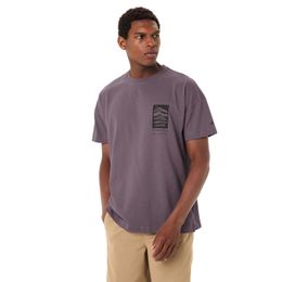 Funktionsshirt Vaude "MEN'S REDMONT HEAVYWEIGHT T-SHIRT", Herren, Gr. XXL, lila ash, Obermaterial: 100% Baumwolle, Shirts Funktionsshirt, Kurzarm, f&uuml;r Sportmode und Outdoormode, robuste Verarbeitung