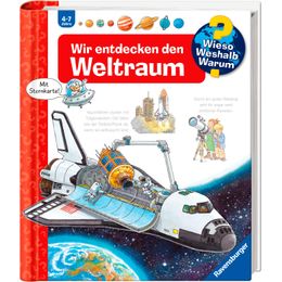 Kinderbuch Ravensburger "Wieso? Weshalb? Warum?, Band 32 Wir entdecken den Weltraum", bunt, B:24,5cm H:27,8cm, B&uuml;cher, Kinderbuch