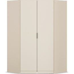 Kleiderschrank Rauch "Eckschrank Schrank Ankleidezimmer Schlafzimmer Garderobe LAGOA", beige (champagner), B:117cm H:197cm T:117cm, Holzwerkstoff, Schr&auml;nke, Kleiderschrank, voll ausgestattet viel Stauraum, optional mit Aufsatz MADE IN GERMANY