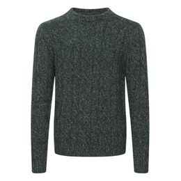 Strickfleece-Pullover Casual Friday "Strickpullover CFKarl", Herren, Gr. XXL, gr&uuml;n (deep forest melange), Obermaterial: 34% Polyacryl PAN. 29% Polyamid PA. 27% Baumwolle CO. 10% Wolle WO., Pullover Strickfleece-Pullover