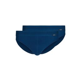 Slip Skiny "Slip 2er Pack", Herren, Gr. XXL, blau, Obermaterial: 100% Baumwolle CO., Unterhosen Slip
