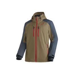 Skijacke Maier Sports "JOEY", Herren, Gr. 50, braun, 100% Polyester, Jacken Skijacke, Herren Winterjacke wasserdicht u. atmungsaktiv