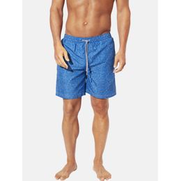 Badeshorts Babista "Badeshorts JORLAN", Herren, Gr. M-L, weit, blau (blau gemustert), Obermaterial: 100% Polyester COOLMAX PES(Coolmax)., Badehosen Badeshorts