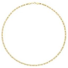Goldkette Vivance "stampato look", gelb (gelbgold 375), Halsketten, Damen, Gelbgold 375, Goldkette
