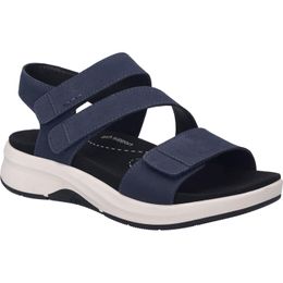 Sandale Josef Seibel "Estelle 03, ocean", Damen, Gr. 39, blau (ocean), Obermaterial: 100% Rindsleder Leather cow., Schuhe Sandale
