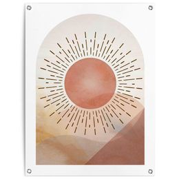 Poster Reinders "Sonne", braun (farbe bild(er): braun), B:60cm H:80cm T:0,1cm, Leinwand, Bilder, Poster, Outdoor f&uuml;r Garten oder Balkon