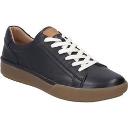 Sneaker Josef Seibel "Claire 01, schwarz-kombi", Damen, Gr. 40, schwarz (schwarz, kombi), Obermaterial: 100% Rindsleder Leather cow., Schuhe Sneaker