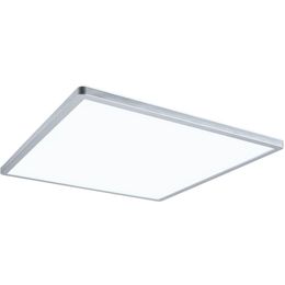 Paulmann LED Panel "Atria Shine", grau (chromfarben), 1, H: 2,8cm, 1 Stk., Leuchten, LED Panel
