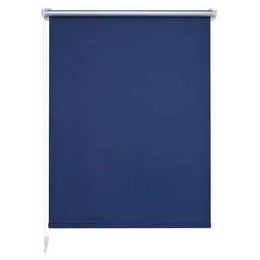 Seitenzugrollo Liedeco Gr. 2, blau, B:80cm H:150cm, Polyester, Rollos, Seitenzugrollo