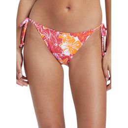 Bikini-Hose Roxy "Sea Spray", Damen, Gr. L, US-Gr&ouml;&szlig;en, rot (hilo hibiscus, small), 87% Nylon, 13% Elasthan, Badehosen Bikini-Hose