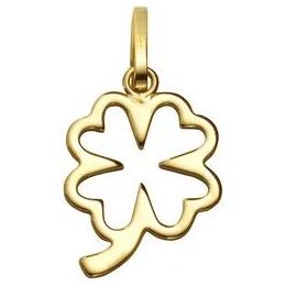 Kettenanh&auml;nger Firetti "Schmuck Geschenk Gold 333 Halsschmuck Anh&auml;nger f&uuml;r Halskette Kleeblatt", gold (gelbgoldfarben), Schmuckanh&auml;nger, Damen, Gelbgold 333, 0,31 g, Kettenanh&auml;nger