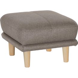 Fu&szlig;hocker Trendmanufaktur "Cecilia", braun (tan), B:66cm H:44cm T:66cm, Hocker, Fu&szlig;hocker
