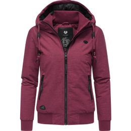Winterjacke Ragwear "Winterjacke Nuggie Melange", Damen, Gr. M, rot (wine25), Obermaterial: 100% Polyester PES. Obermaterial: Futter: 100% Polyester PES. 100% Polyester PES., Jacken Winterjacke