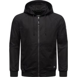 Outdoorjacke Ragwear "Outdoorjacke Garoo", Herren, Gr. M, schwarz, Obermaterial: 100% Baumwolle CO., Jacken Outdoorjacke