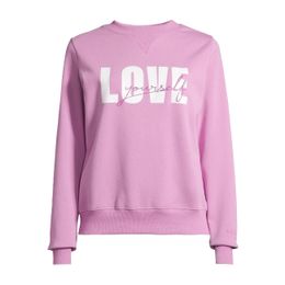 Sweatshirt SALZHAUT "Sweatshirt RABHAHN", Damen, Gr. S, rosa (pale), Obermaterial: 80% Baumwolle CO. 20% Polyester PES., Sweatshirts Sweatshirt