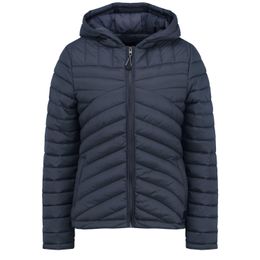 Steppjacke oxmo "Steppjacke OXQuella", Damen, Gr. XS, blau (total eclipse), Obermaterial: 100% Nylon NY., Jacken Steppjacke