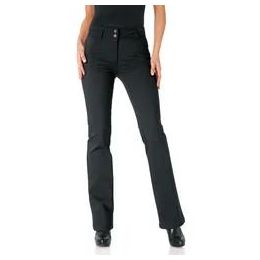 Bootcuthose Heine, Damen, Gr. 44, Normalgr&ouml;&szlig;en, schwarz, 48% Baumwolle, 45% Polyester, 7% Elasthan, Miedereinsatz:15% Elasthan, 85% Polyamid, unifarben, lang, Hosen