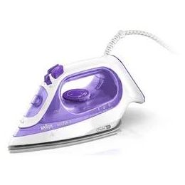 Braun Dampfb&uuml;geleisen "TexStyle 3 SI 3042 VI - 2.350 W, 160 g Dampfsto&szlig;, 270 ml Wassertank", lila (violett), B:30cm H:15cm T:12cm, B&uuml;geleisen, 45 g Dampfmenge, SuperCeramic B&uuml;gelsohle, 35 Sek. Aufheizzeit, Dampfb&uuml;geleisen